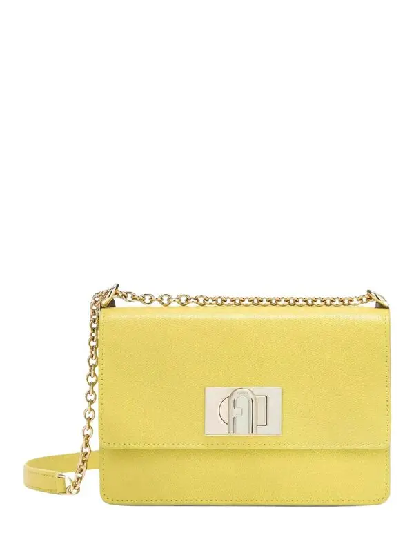 Furla 1927 Grained Leather Mini Bag - Yellow