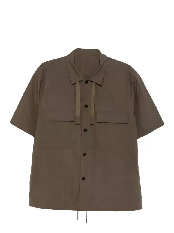 Sacai Pocket Tie Shirt - Green