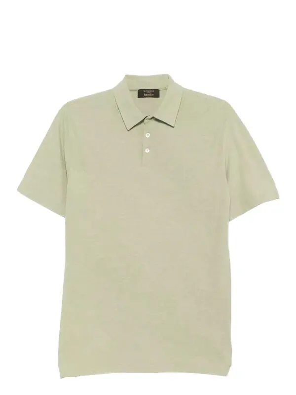 ZANONE Buttoned Polo Shirt - Green