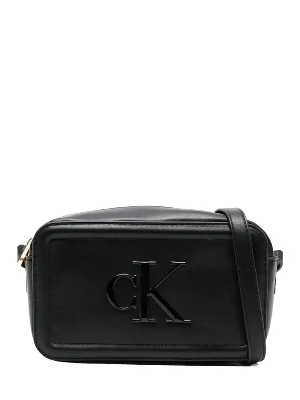 Calvin Klein Embossed-logo Cross Body Bag - Black