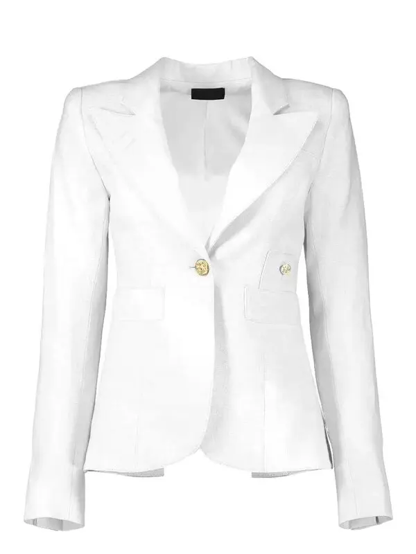 Smythe Single-breasted Duchess Blazer - White