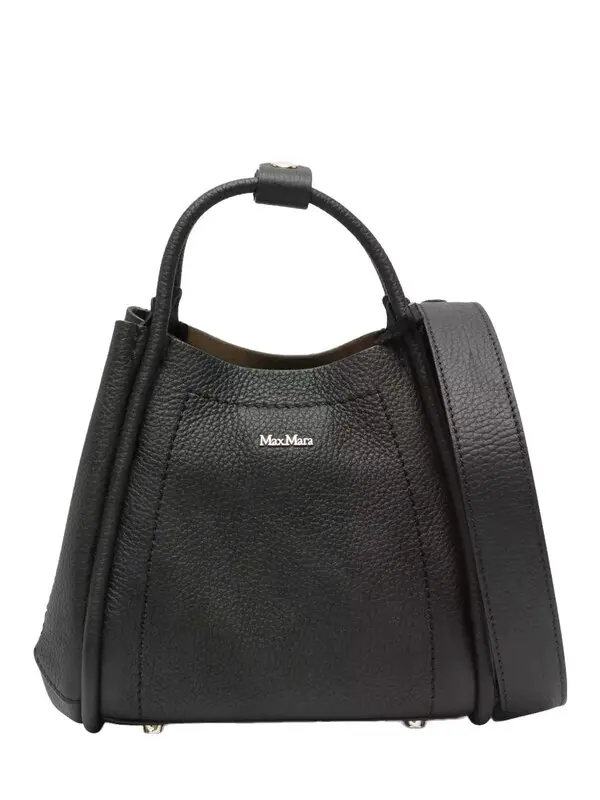 Max Mara Leather Tote Bag - Black