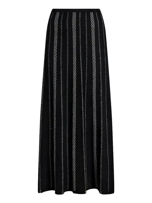 Proenza Schouler White Label Textured Maxi Skirt - Black