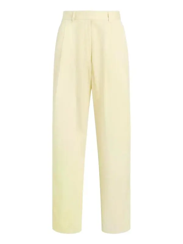 Proenza Schouler White Label Taya Pleated Trousers - Yellow