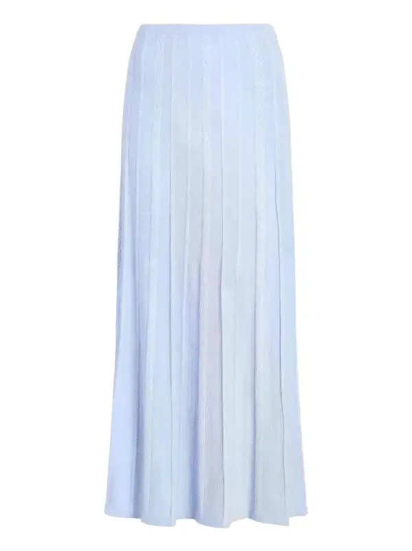 Proenza Schouler White Label Textured Knit Maxi Skirt - Blue