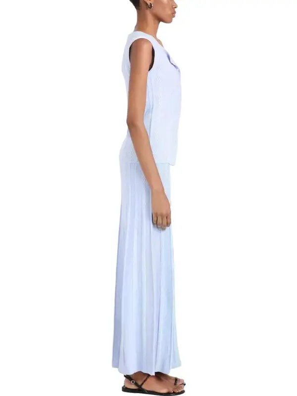 Proenza Schouler White Label Textured Knit Maxi Skirt - Blue