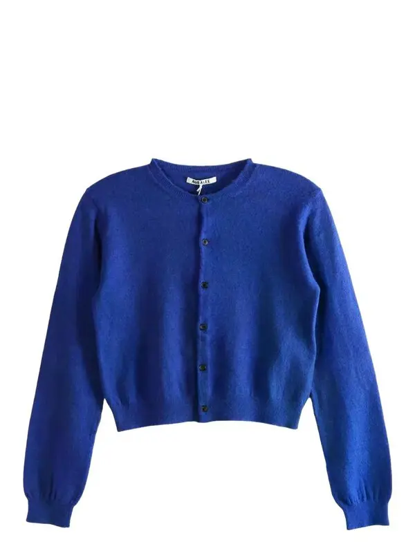 Auralee Button Cardigan - Blue