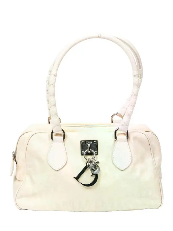 Dior Handbag With Logo Charm - Neutrals