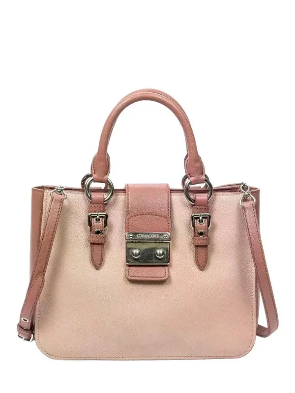Miu Miu Leather Tote - Pink