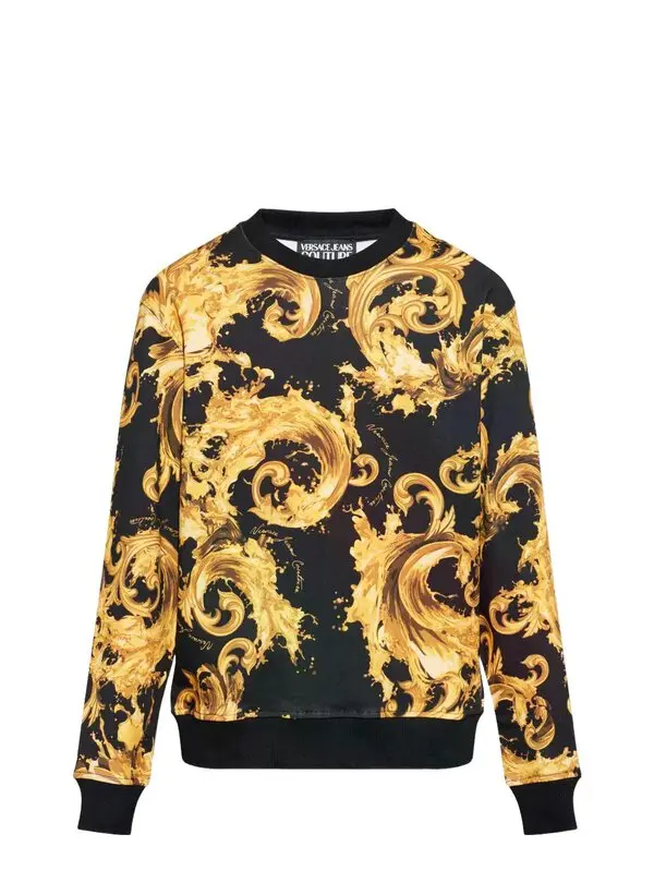 Versace Baroque Print Sweatshirt - Black