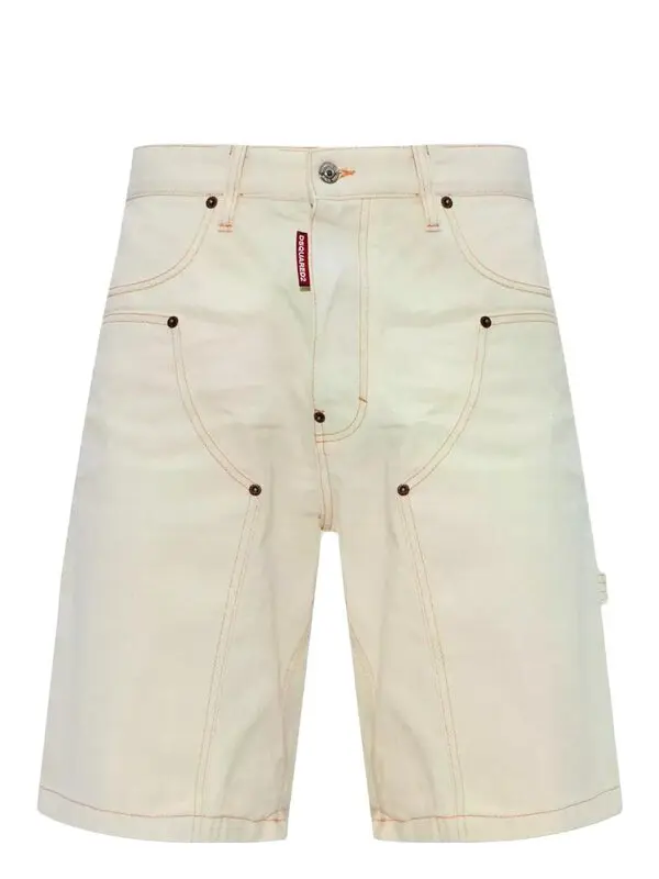 Dsquared2 Stitching Shorts - White