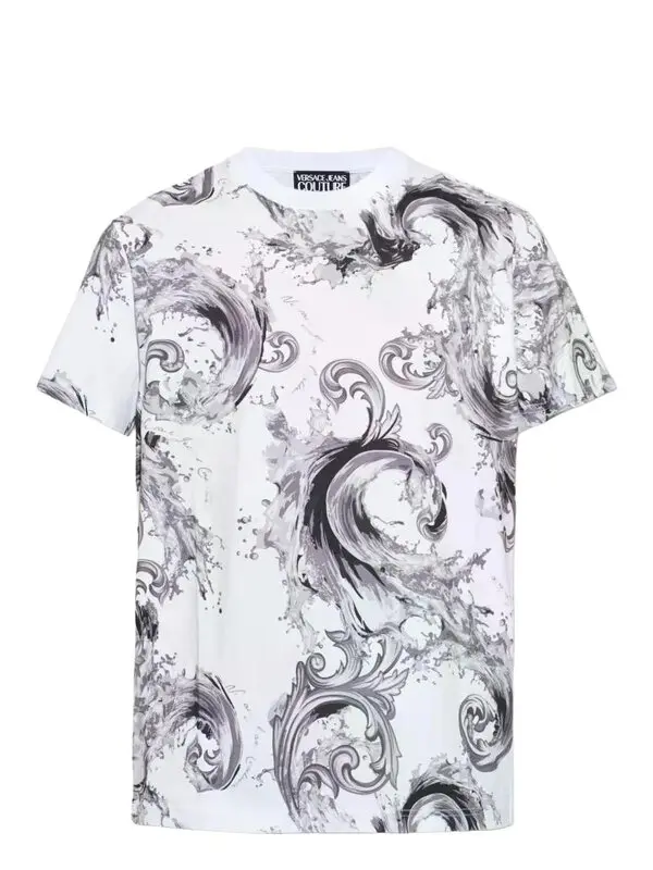 Versace Barocco Print T-shirt - White