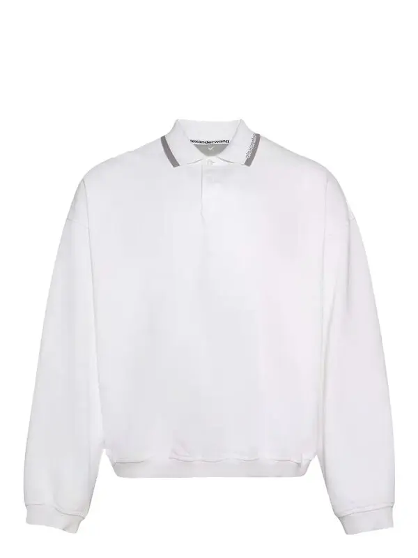 Alexander Wang Long-sleeve Polo Shirt - White