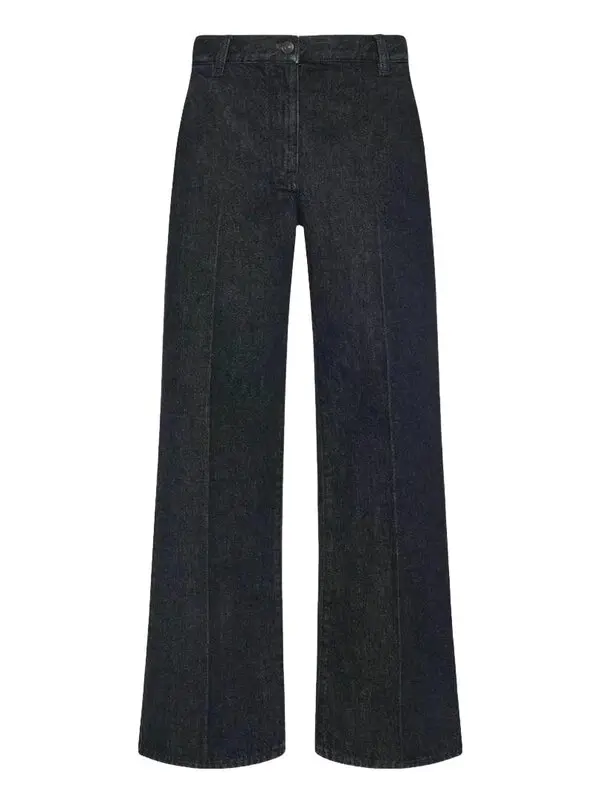 THE ROW Vita Straight Leg Jeans - Black