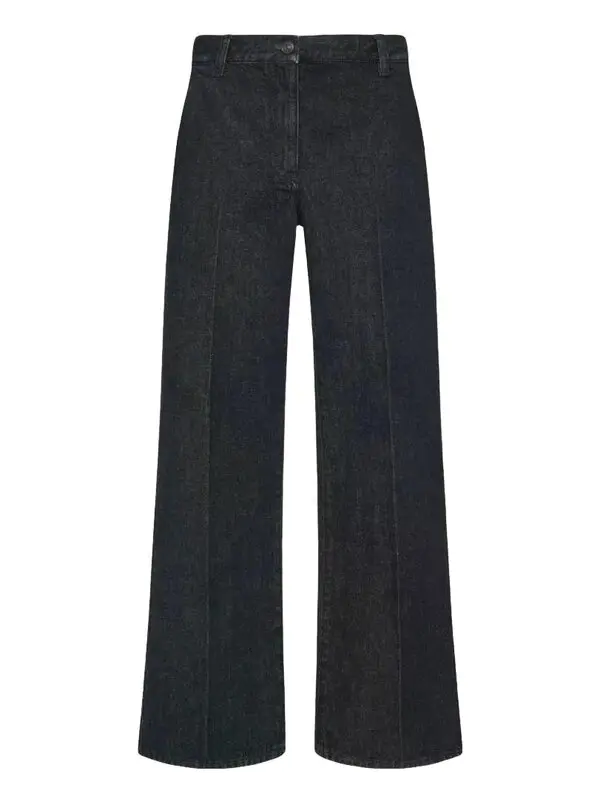 THE ROW Vita Straight Leg Jeans - Black