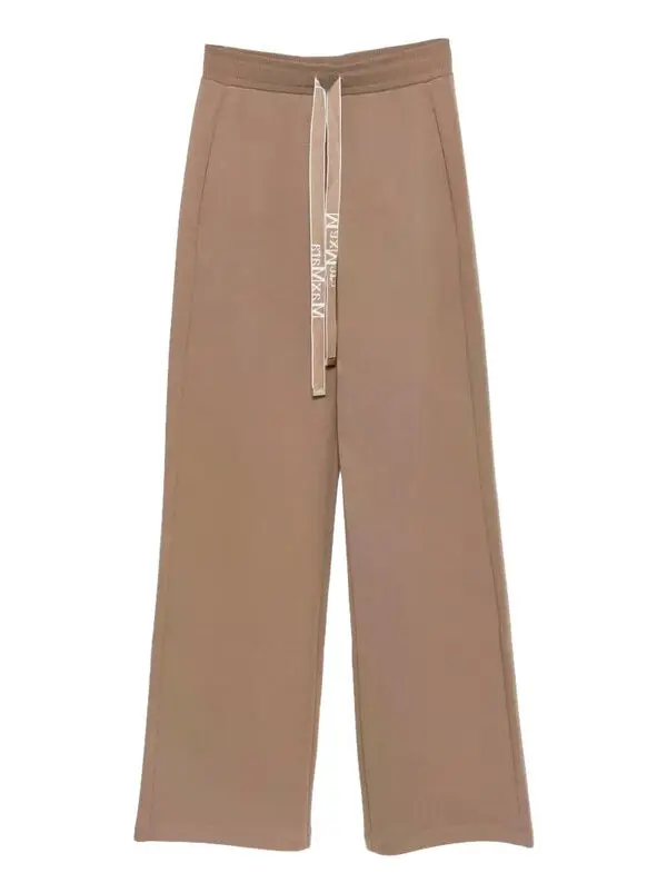 Max Mara Bali Logo-detail Track Pants - Brown
