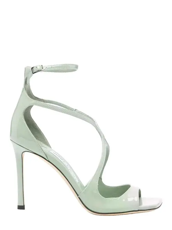JIMMY CHOO Azia Crossed-straps Sandals - Green