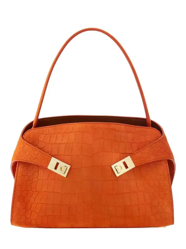 FERRAGAMO Hug Soft Shoulder Bag - Orange