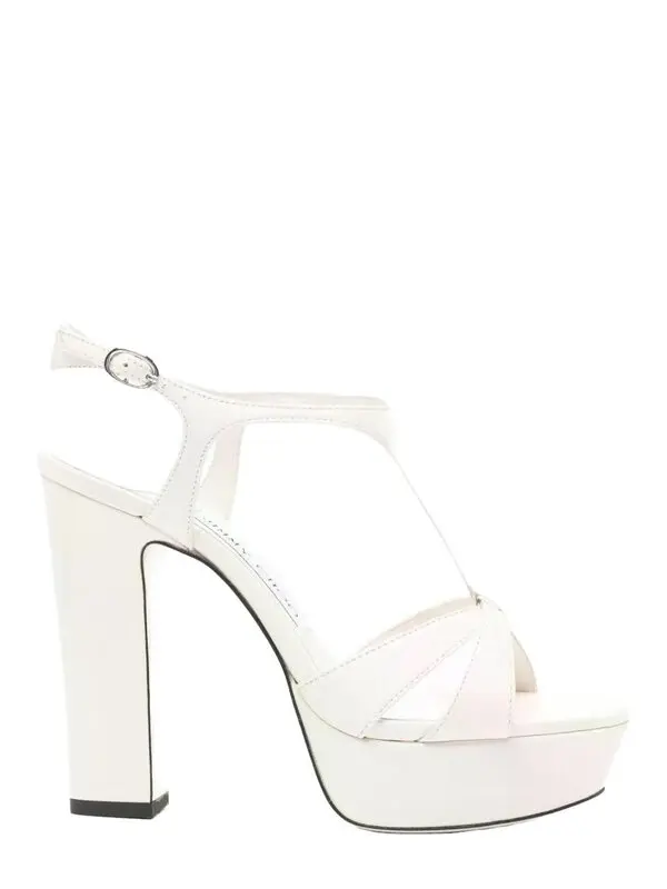 JIMMY CHOO Kesia Platform Sandals - Neutrals