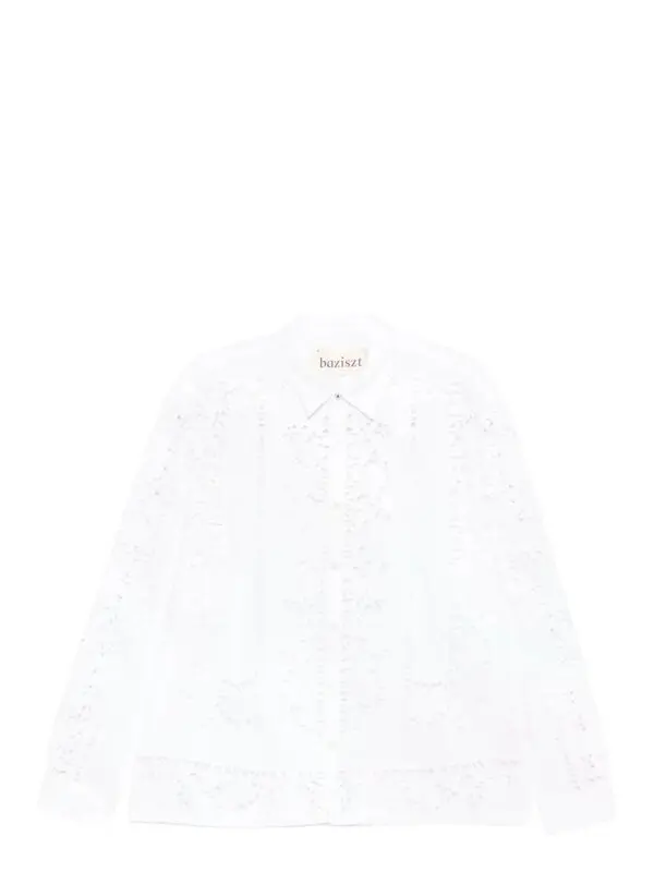BAZISZT Minster Lace Shirt - White