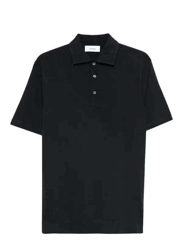 LARDINI Buttoned Polo Shirt - Blue