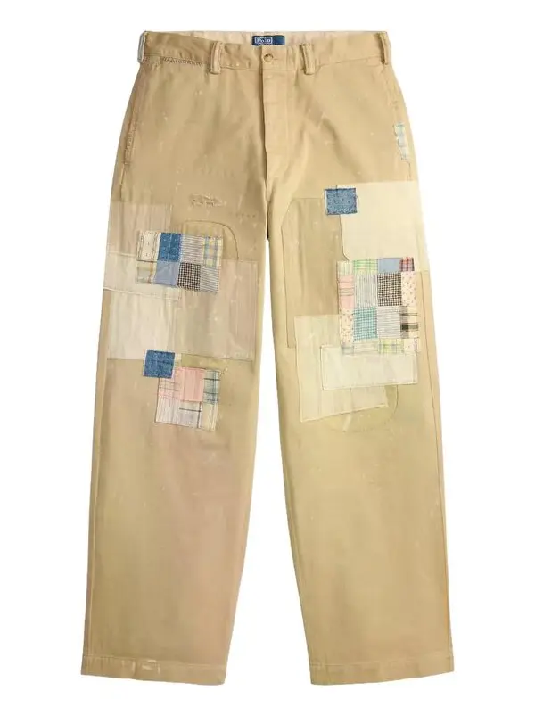 Polo Ralph Lauren Patchwork Chino Trousers - Neutrals