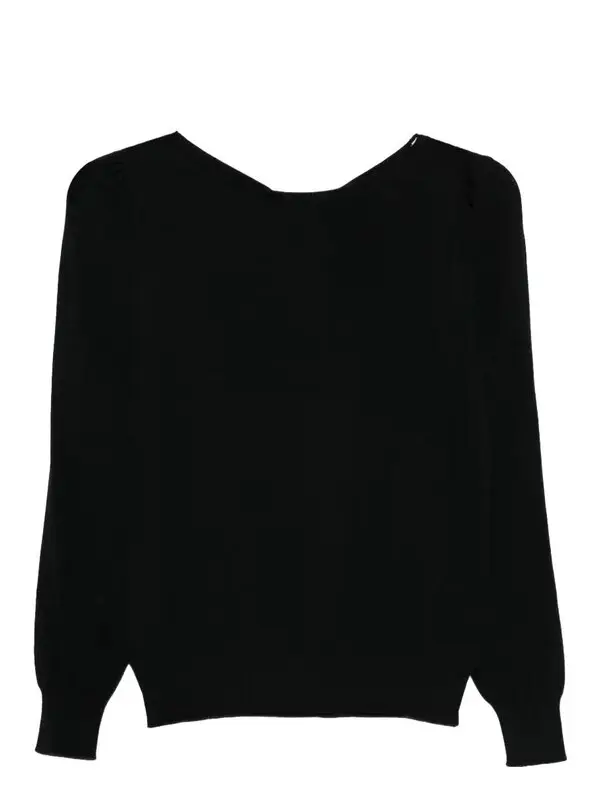 TWINSET Long Sleeve Top - Black