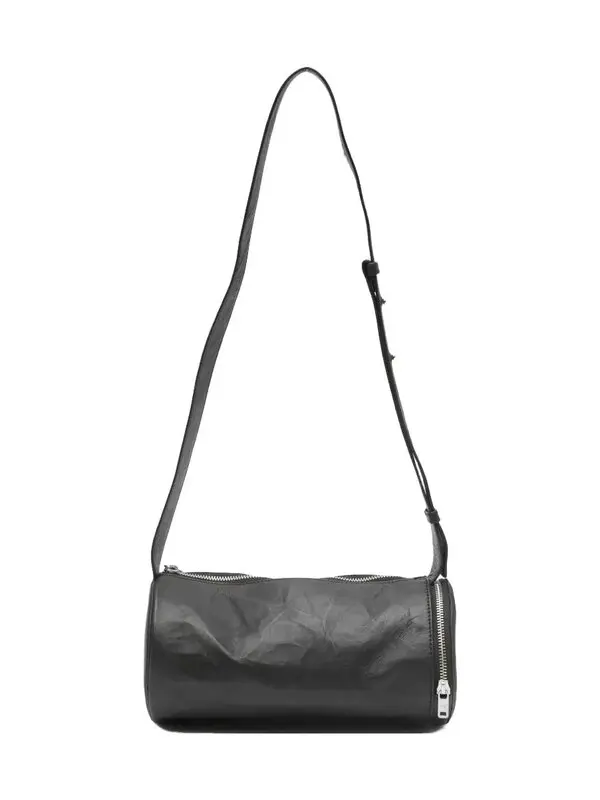 Y3 Barrel Zip Cylinder Messenger Bag - Black