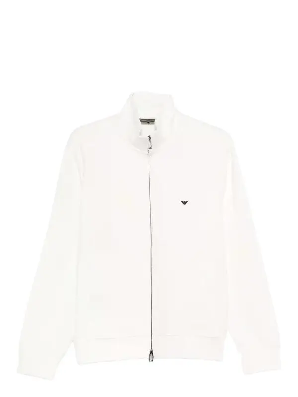 Emporio Armani Cotton Zip Jacket - White