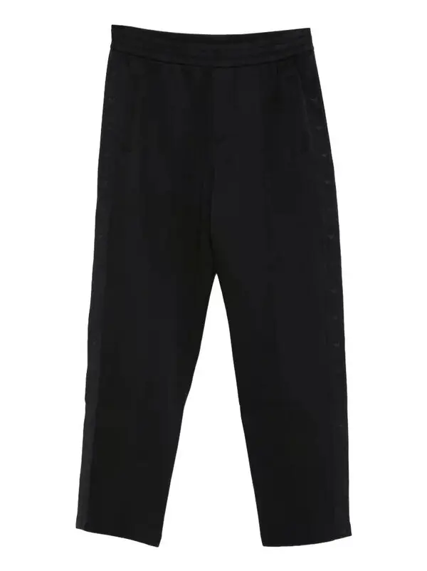 Emporio Armani Side Trim Trousers - Black