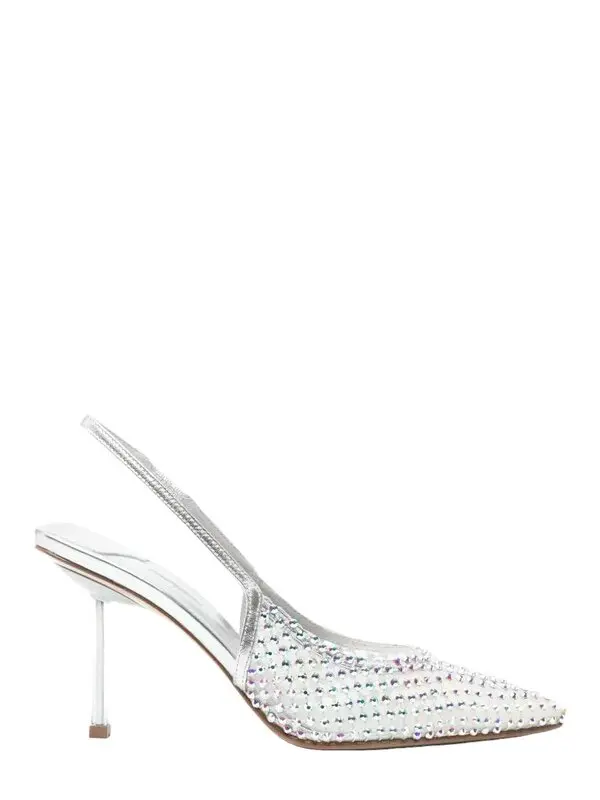 LE SILLA Gilda Embellished Slingback Pumps - Silver