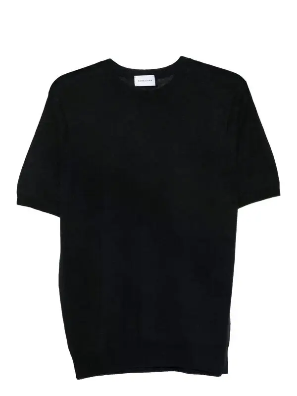 SCAGLIONE Crew-neck Short-sleeve T-shirt - Black