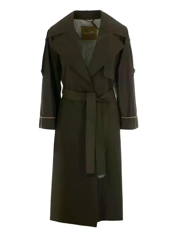 Max Mara Belted Trench Coat - Green