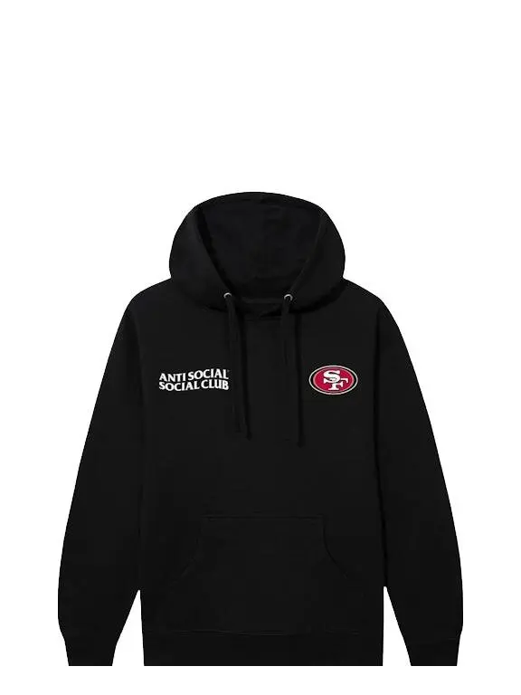ANTI SOCIAL SOCIAL CLUB X San Francisco 49ers Team Hoodie - Black
