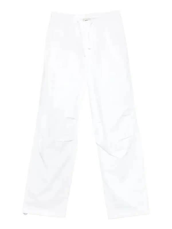 AUTRY Elasticated-waist Trousers - White