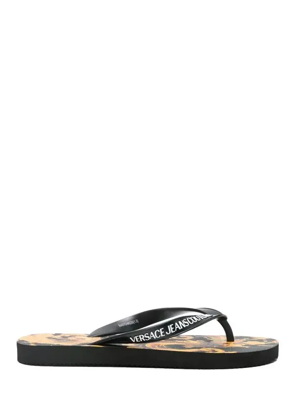 Versace Logo-detail Flip-flops - Black