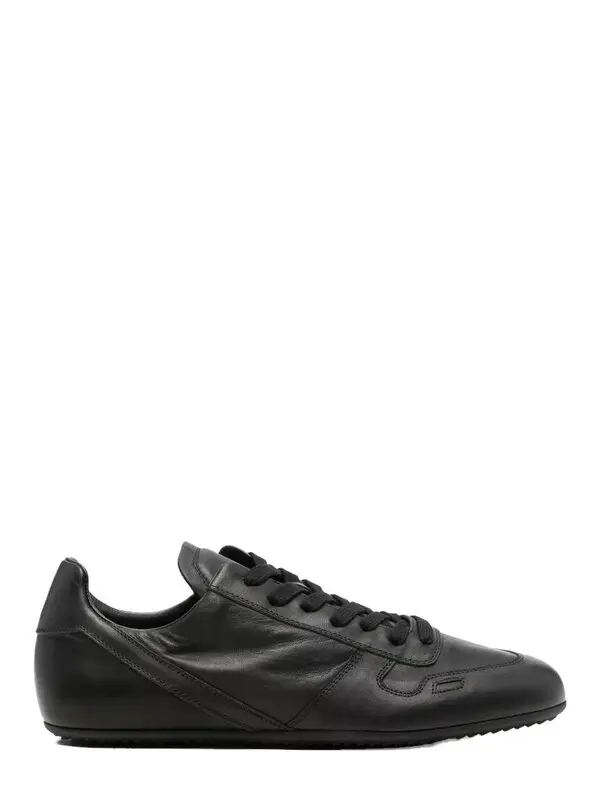 Rick Owens Leather Sneakers - Black