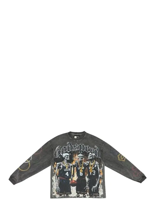 GODSPEED Dreamteam 24 Longsleeve Vvs Tee Shirt - Black Wash