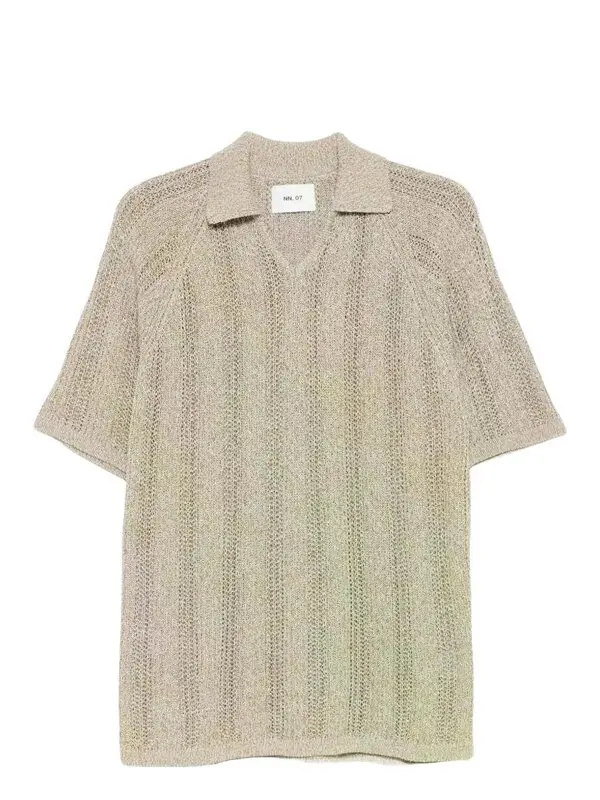 Nn07 Cale Short-sleeve Polo Shirt - Neutrals