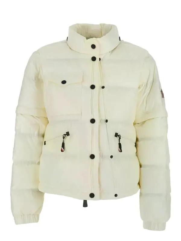 Moncler Zip-pocket Puffer Jacket - Neutrals