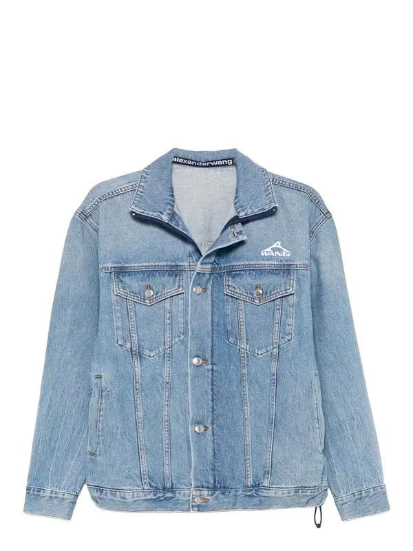 Alexander Wang 5 Pocket Track Jacket - Vintage Light Indigo