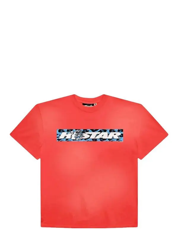 HELLSTAR Box Logo Tee Shirt - Red