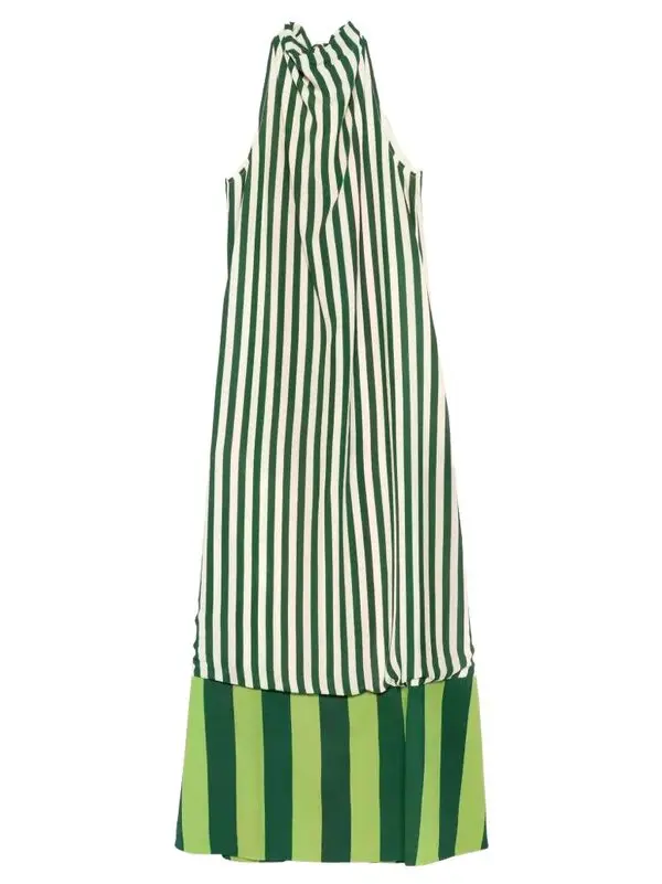 SIMONMILLER Mona Striped Midi Dress - Green