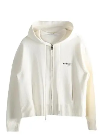 Givenchy Zip Up Cardigan - Ivory