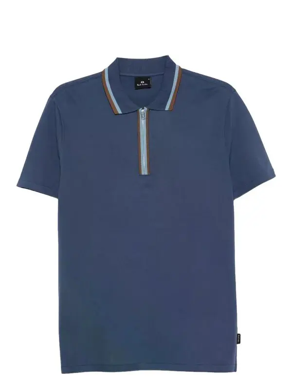 Paul Smith Half-zip Polo Shirt - Blue