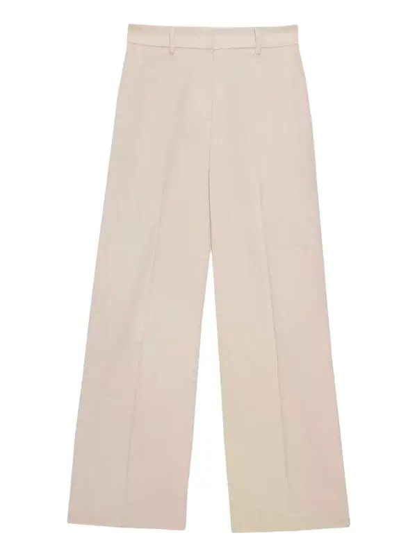 MSGM Wide-leg Trousers - Neutrals