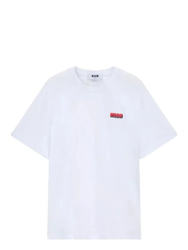 MSGM Logo-print T-shirt - White
