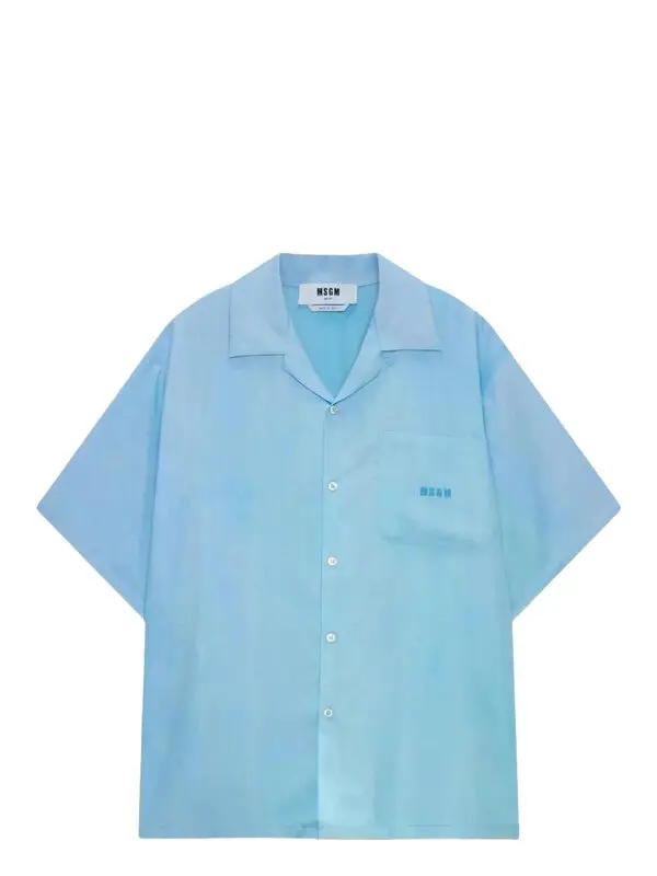MSGM Pocket Short-sleeve Shirt - Blue