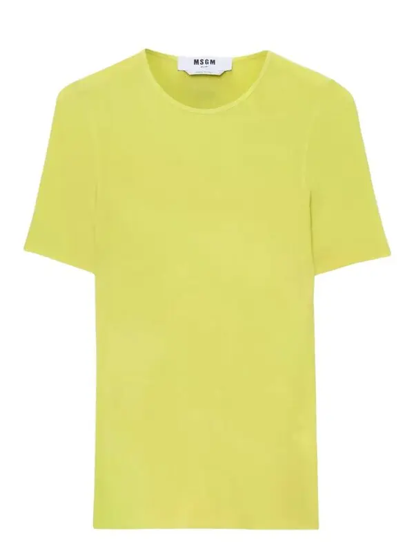 MSGM Logo-patch T-shirt - Green