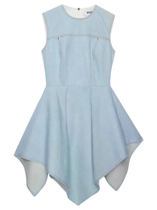MSGM Sleeveless A-line Dress - Blue